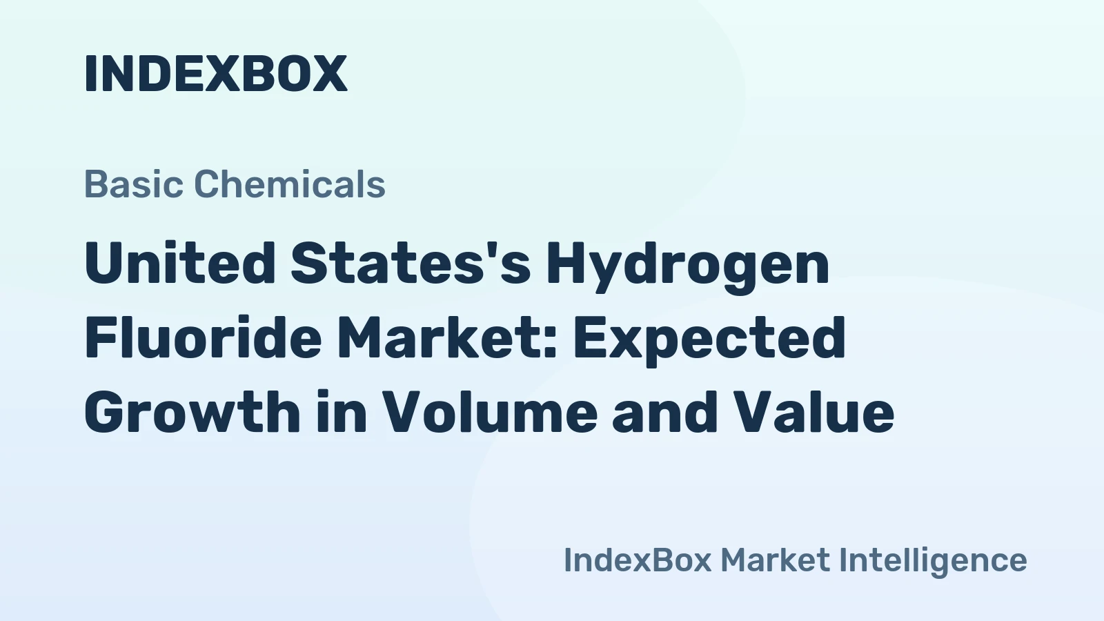 United States's Hydrogen Fluoride Market: Expected Growth in Volume and Value