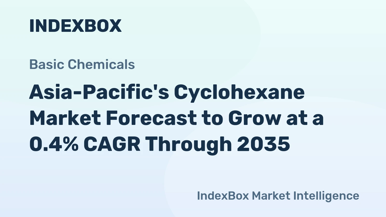 Asia-Pacific's Cyclohexane Market Forecast to Grow at a 0.4% CAGR Through 2035