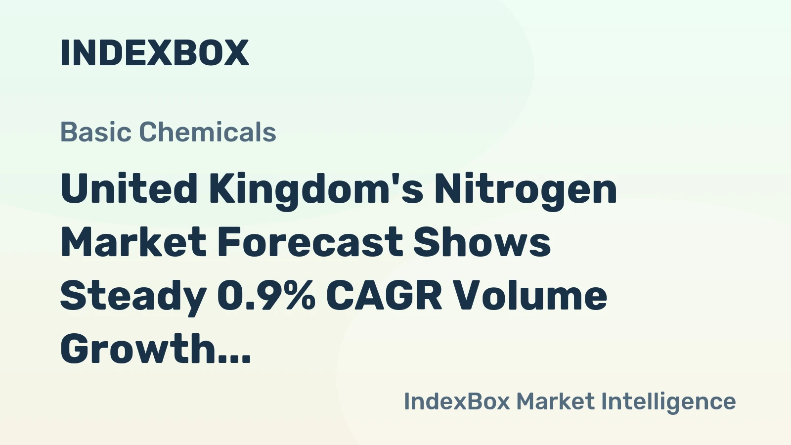 United Kingdom's Nitrogen Market Forecast Shows Steady 0.9% CAGR Volume Growth Through 2035