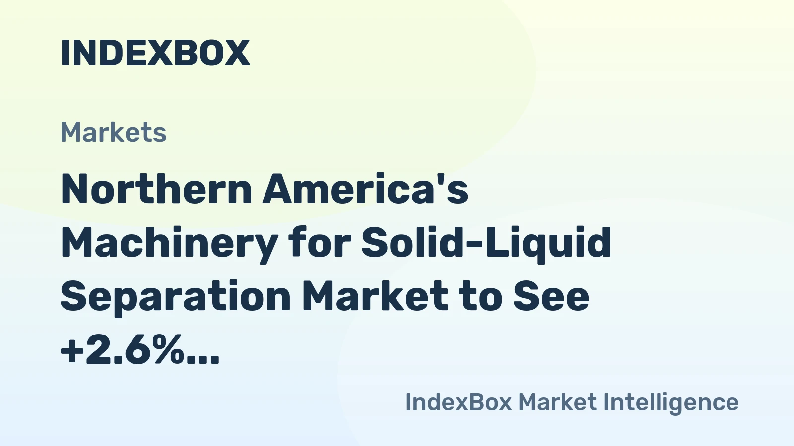 Northern America's Machinery for Solid-Liquid Separation Market to See +2.6% CAGR Growth Until 2035