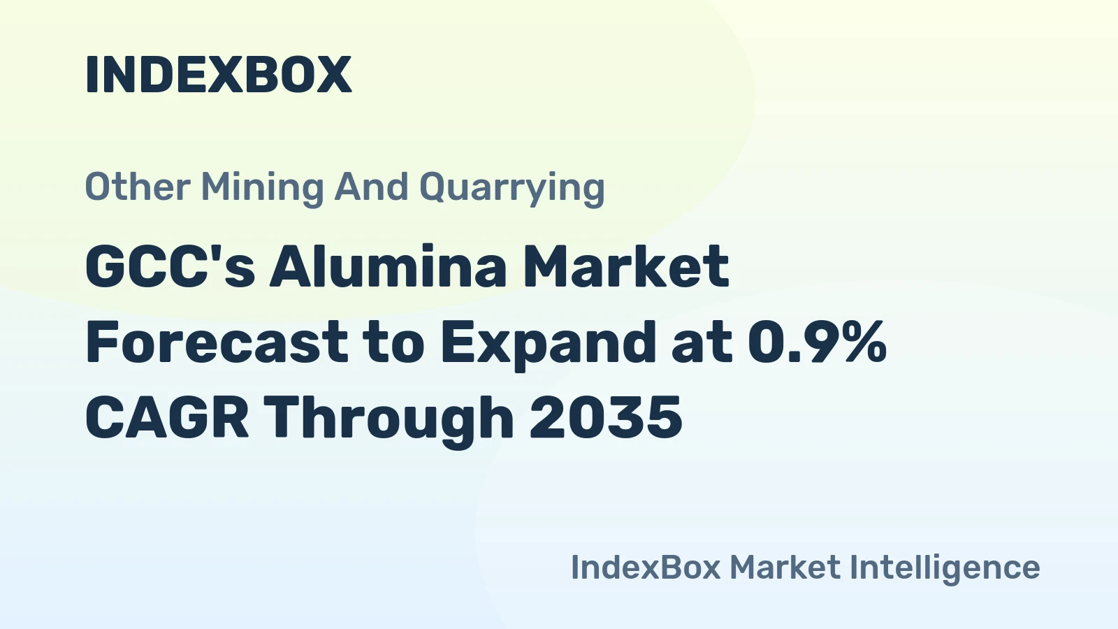GCC's Alumina Market Forecast to Expand at 0.9% CAGR Through 2035