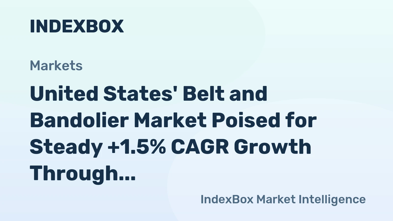 United States' Belt and Bandolier Market Poised for Steady +1.5% CAGR Growth Through 2035