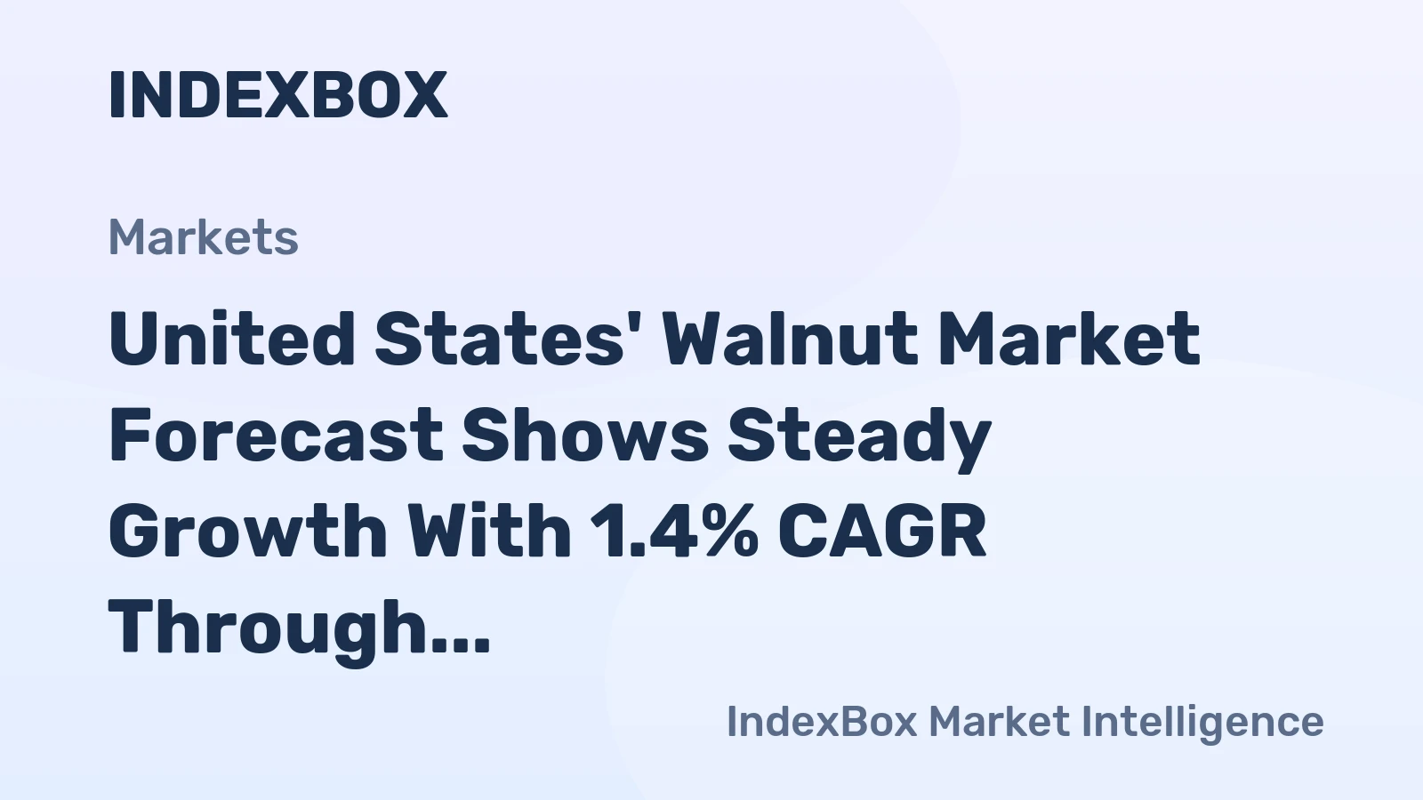 United States' Walnut Market Forecast Shows Steady Growth With 1.4% CAGR Through 2035