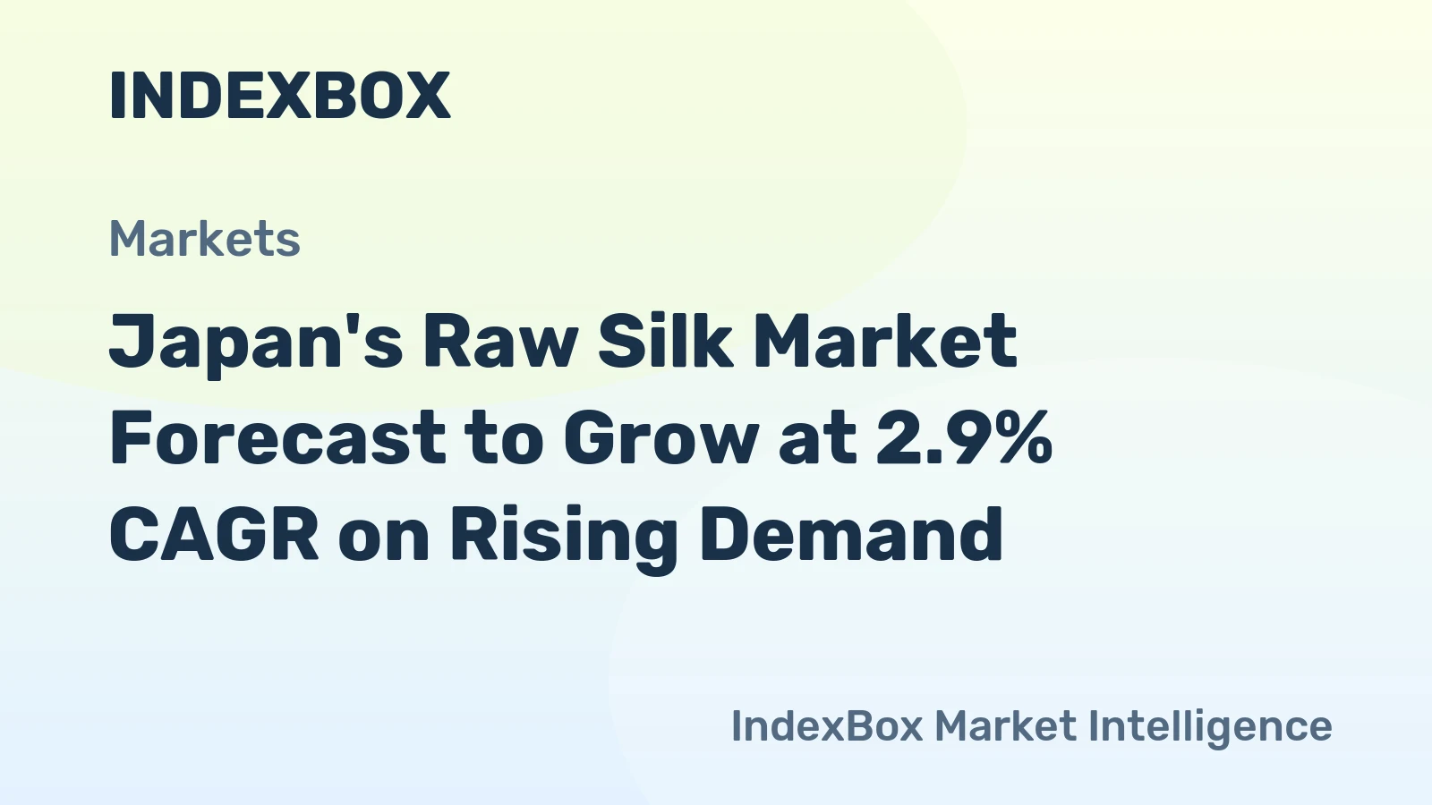 Japan's Raw Silk Market Forecast to Grow at 2.9% CAGR on Rising Demand