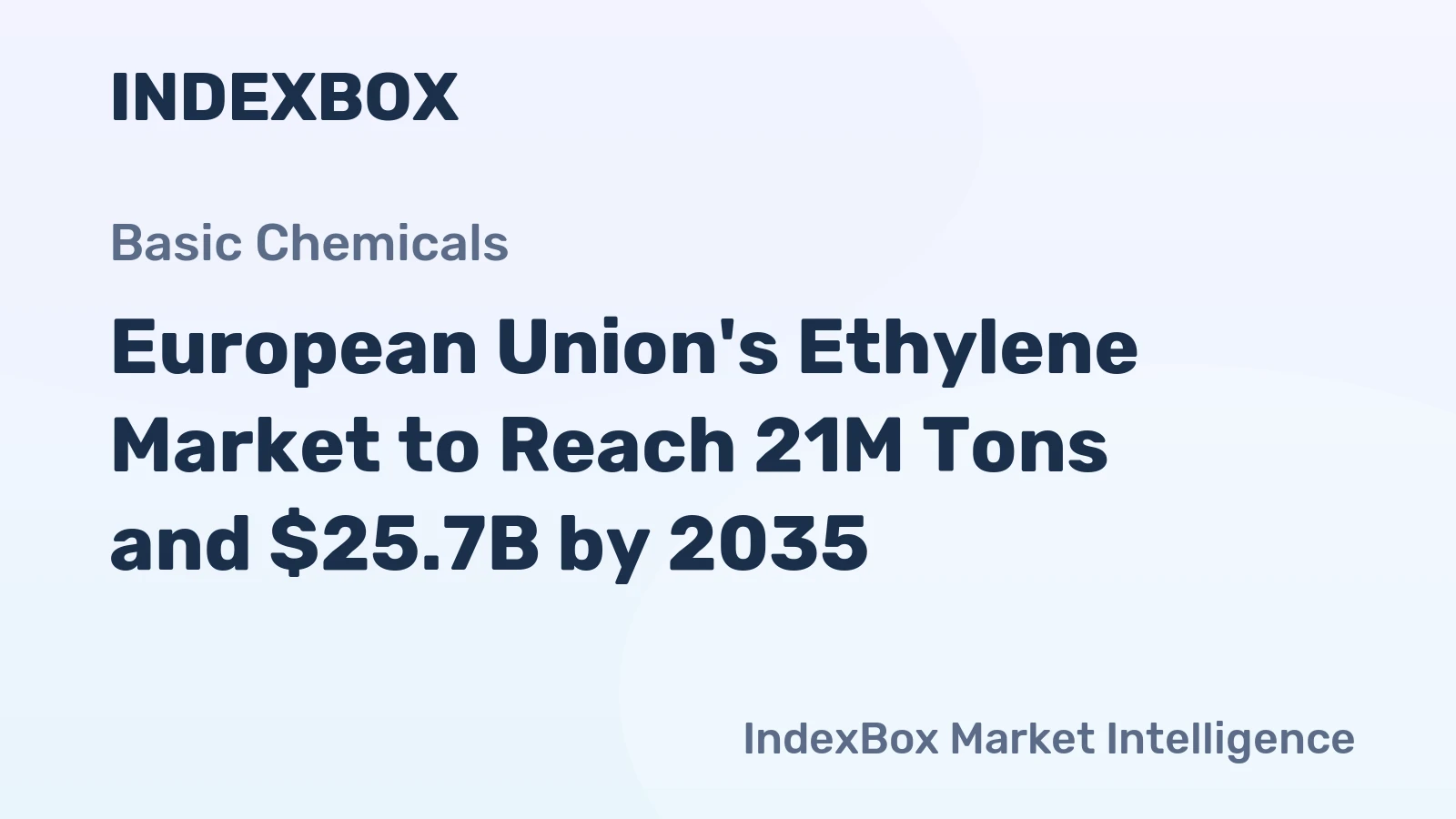 European Union's Ethylene Market to Reach 21M Tons and $25.7B by 2035