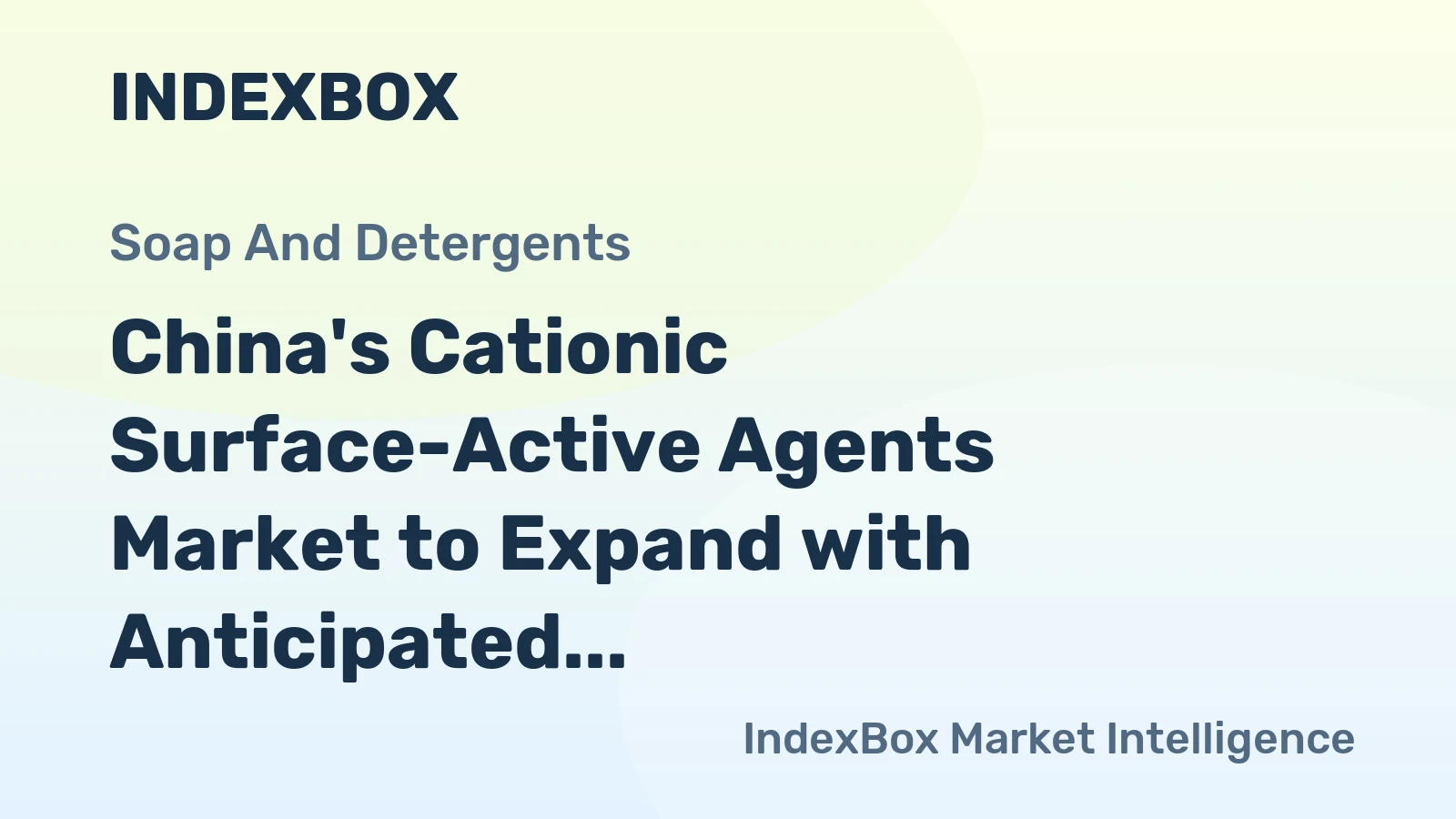 China's Cationic Surface-Active Agents Market to Expand with Anticipated CAGR of +1.0%, Reaching 1M Tons by 2035