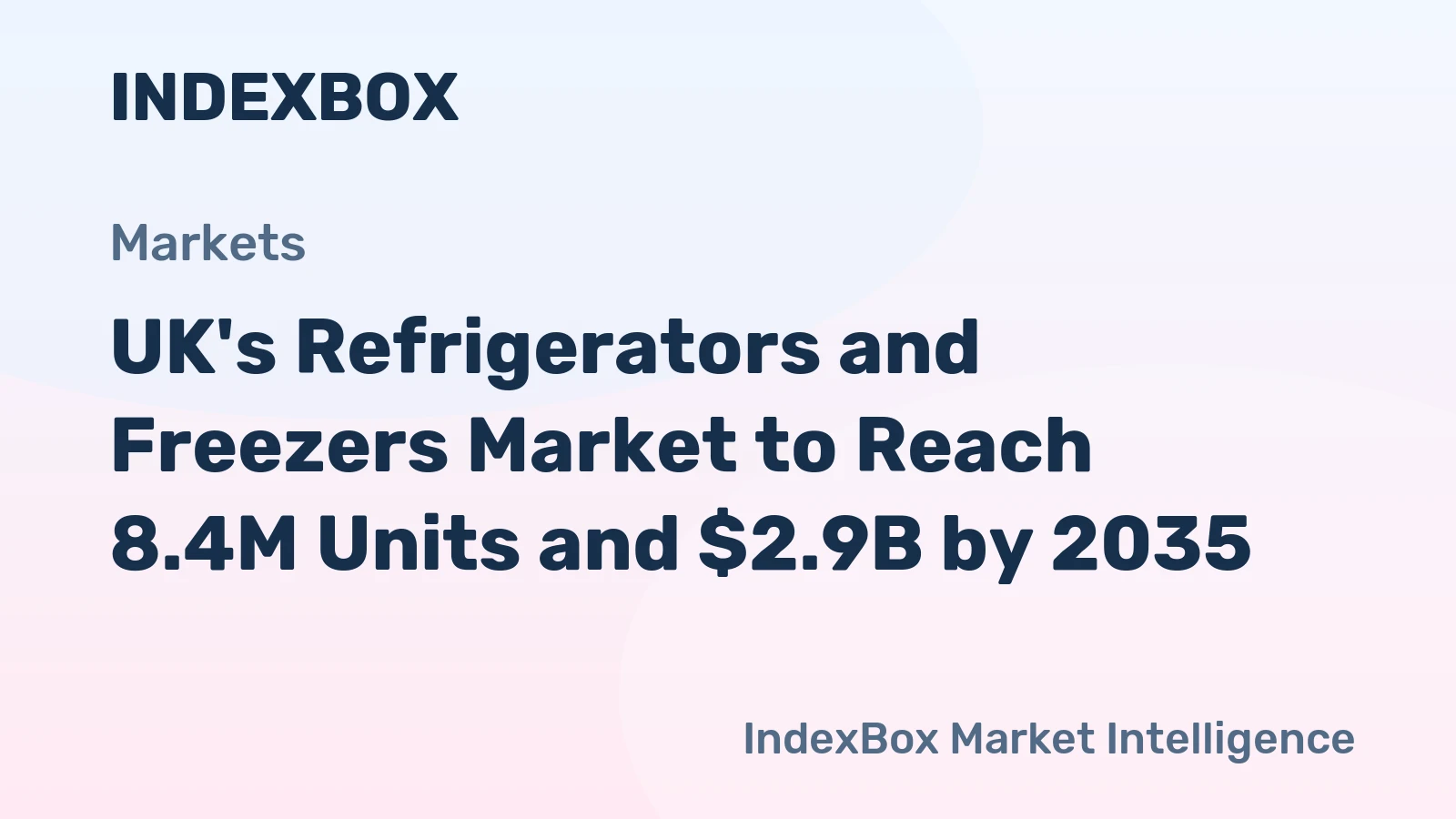 UK's Refrigerators and Freezers Market to Reach 8.4M Units and $2.9B by 2035