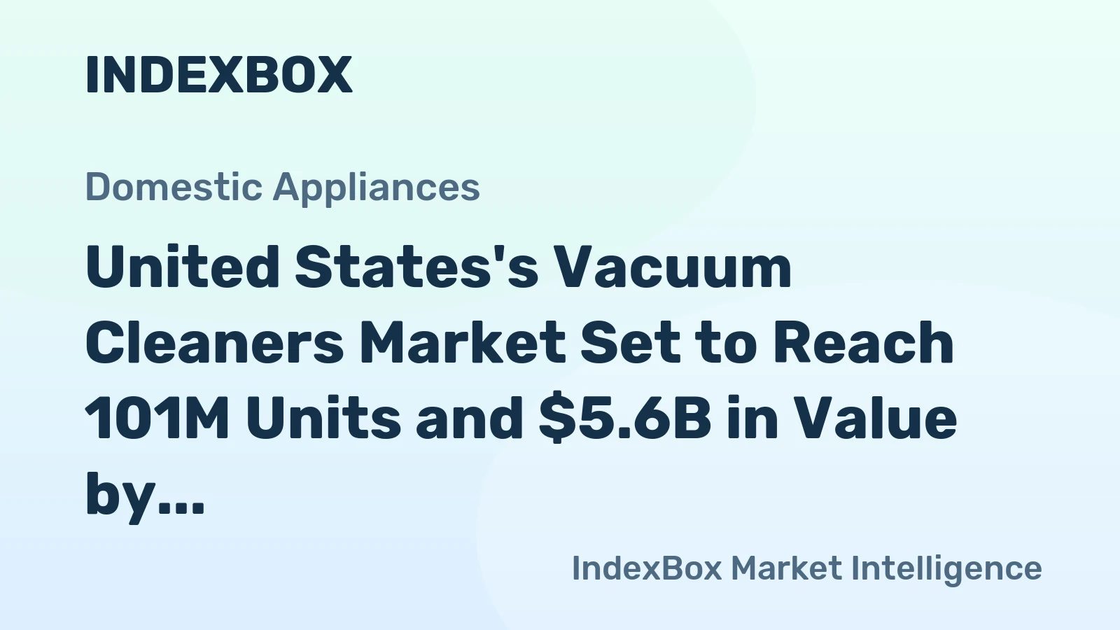 United States's Vacuum Cleaners Market Set to Reach 101M Units and $5.6B in Value by 2035