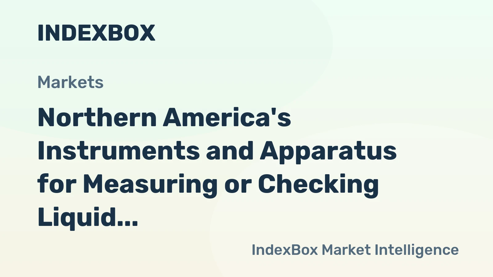 Northern America's Instruments and Apparatus for Measuring or Checking Liquid Flow Set to See Steady Growth Reach 95M Units by 2035