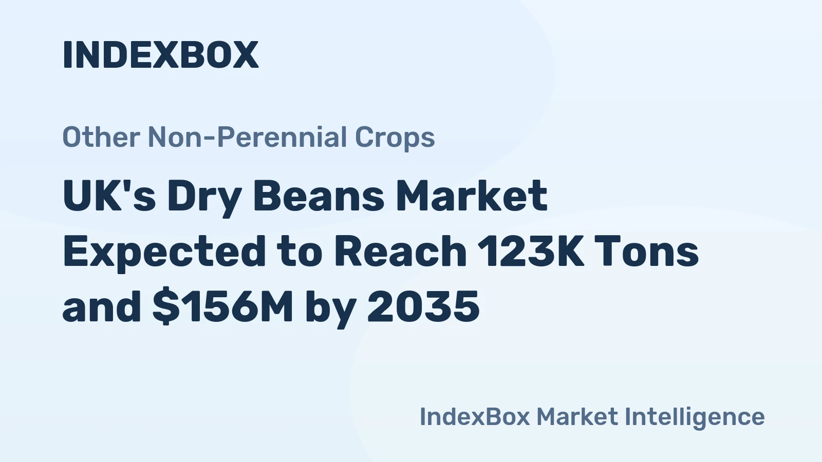 UK's Dry Beans Market Expected to Reach 123K Tons and $156M by 2035