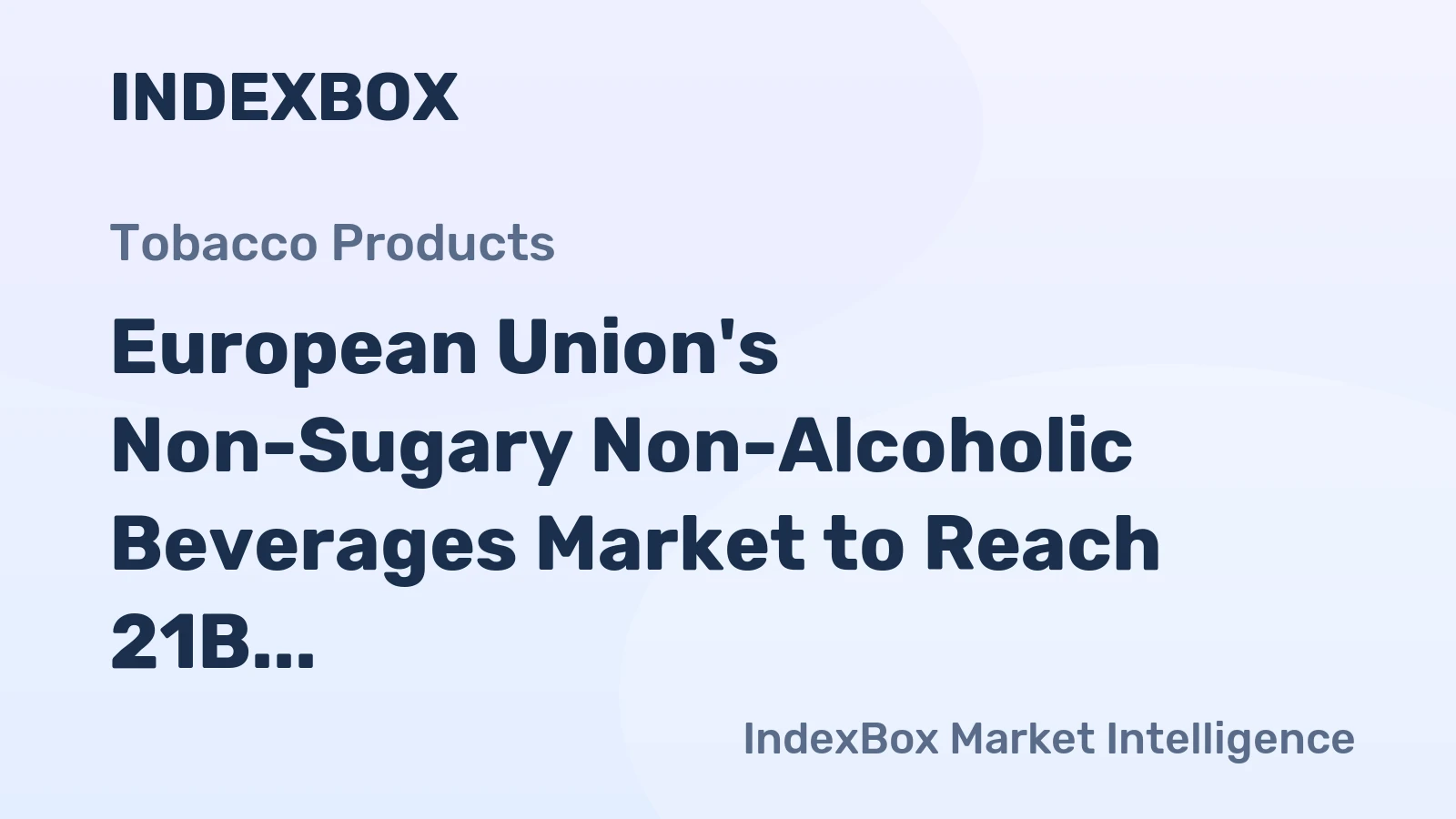European Union's Non-Sugary Non-Alcoholic Beverages Market to Reach 21B Litres by 2035, Valued at $23.6B