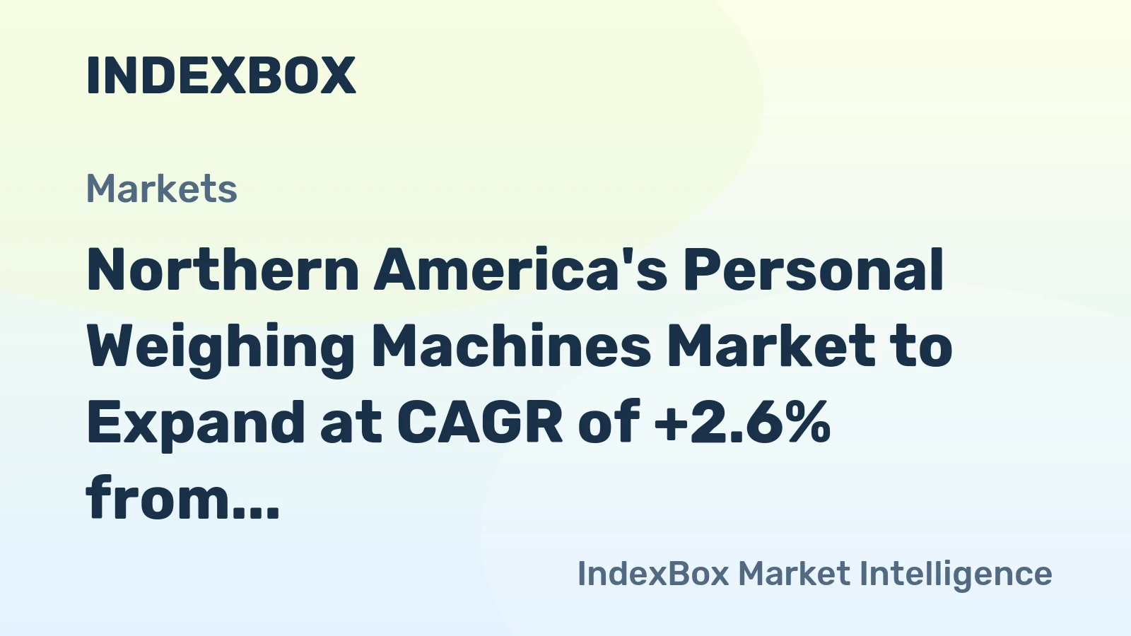Northern America's Personal Weighing Machines Market to Expand at CAGR of +2.6% from 2024 to 2035