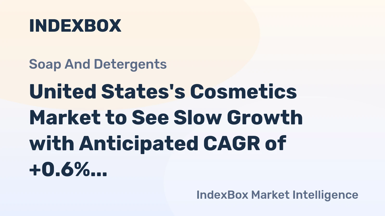 United States's Cosmetics Market to See Slow Growth with Anticipated CAGR of +0.6% from 2024 to 2035