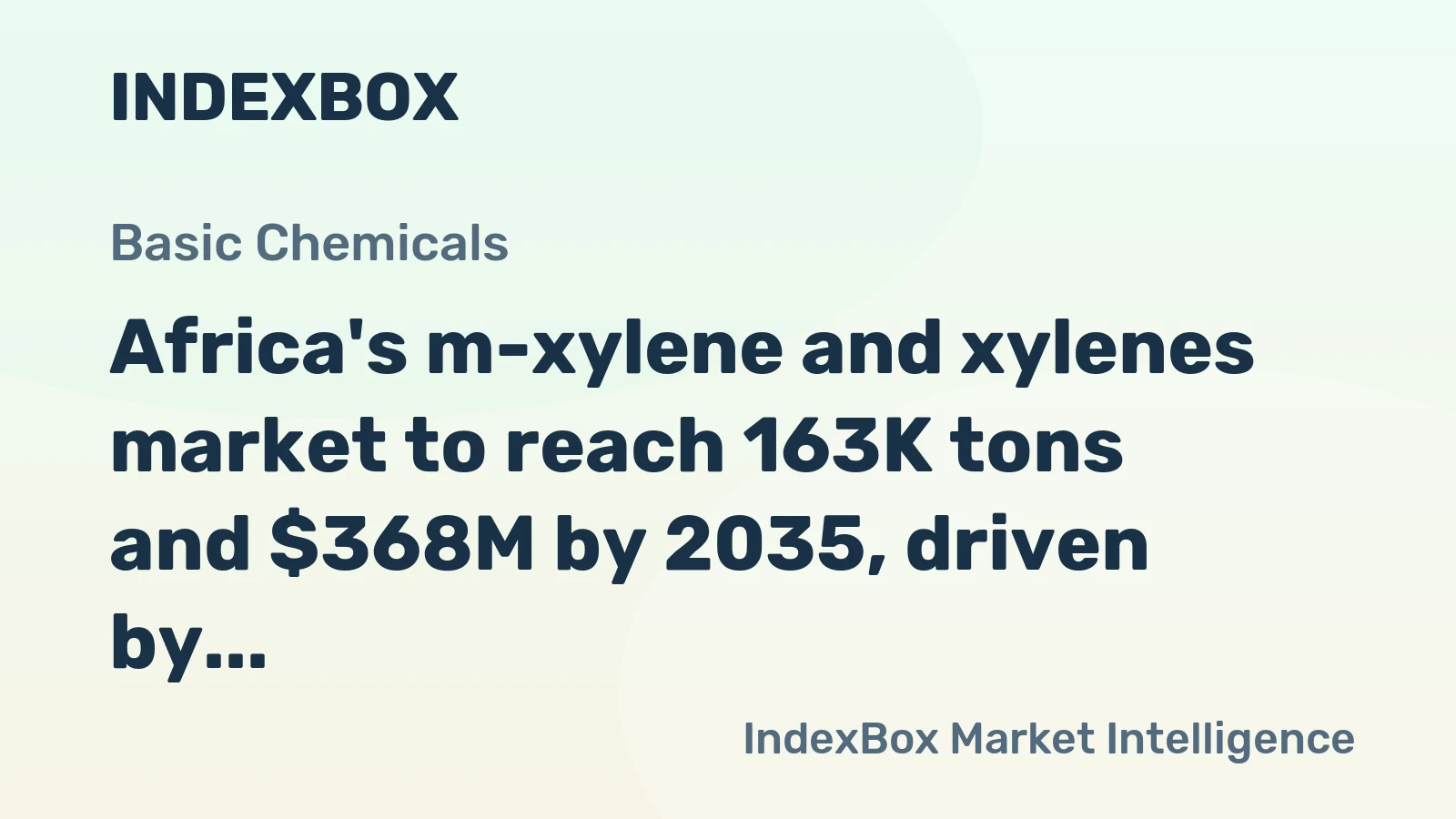 Africa's m-xylene and xylenes market to reach 163K tons and $368M by 2035, driven by increasing demand.