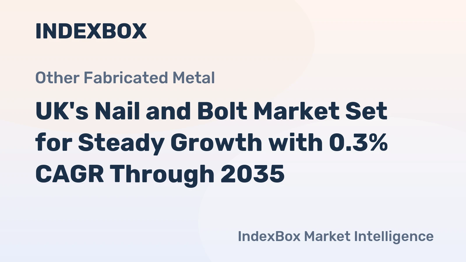 UK's Nail and Bolt Market Set for Steady Growth with 0.3% CAGR Through 2035