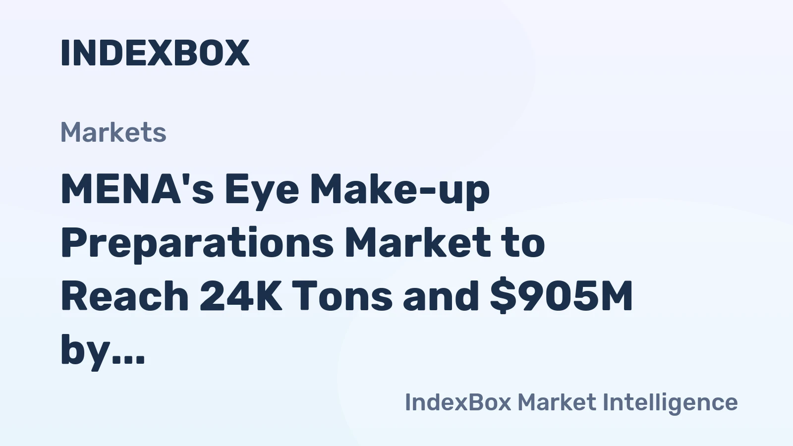 MENA's Eye Make-up Preparations Market to Reach 24K Tons and $905M by 2035