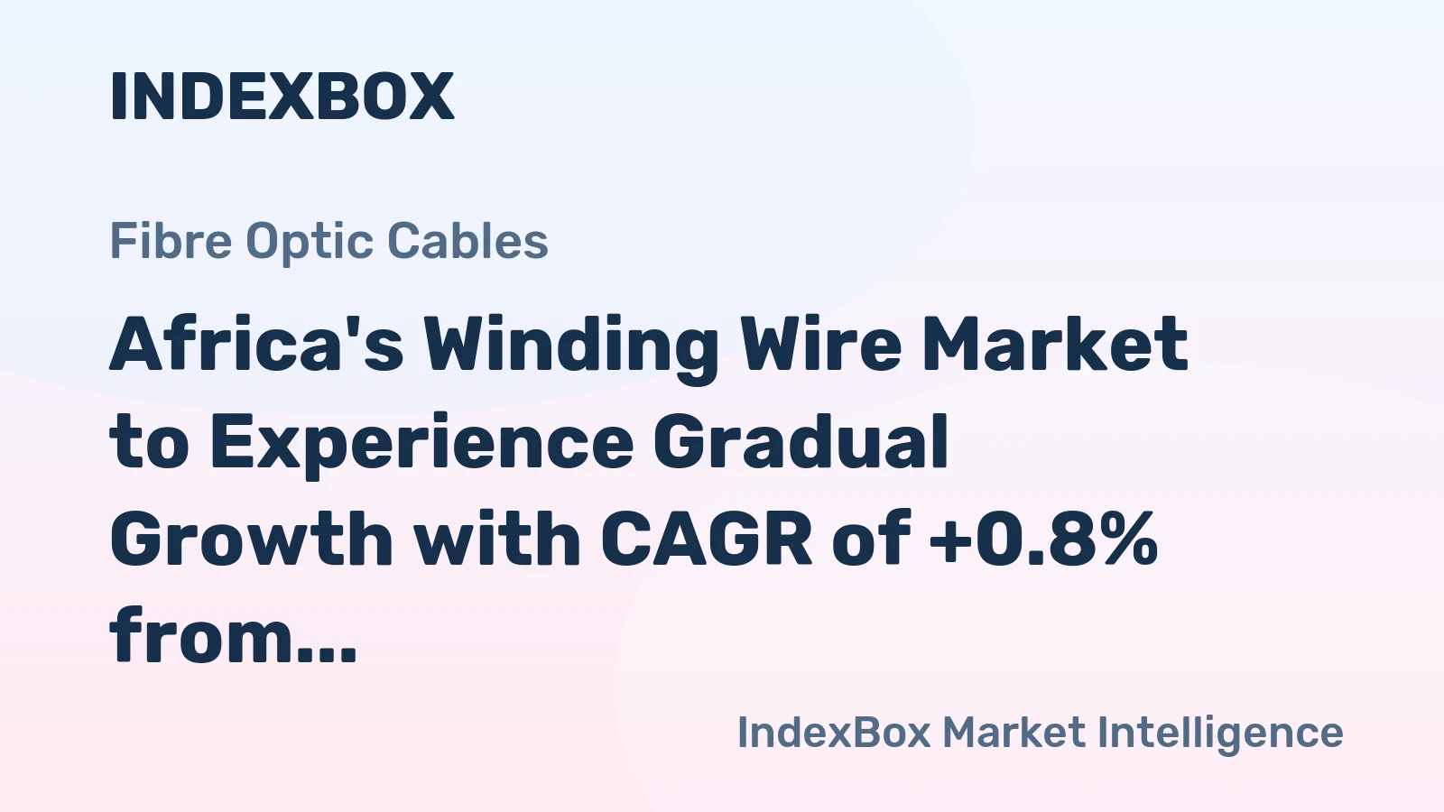 Africa's Winding Wire Market to Experience Gradual Growth with CAGR of +0.8% from 2024 to 2035
