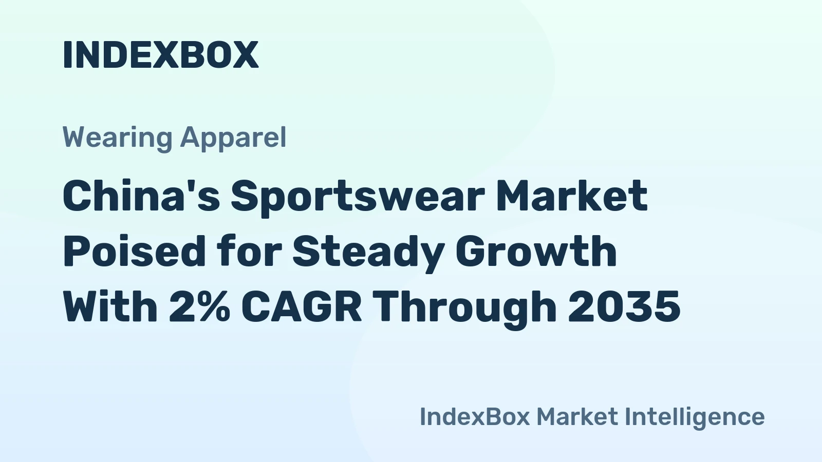 China's Sportswear Market Poised for Steady Growth With 2% CAGR Through 2035