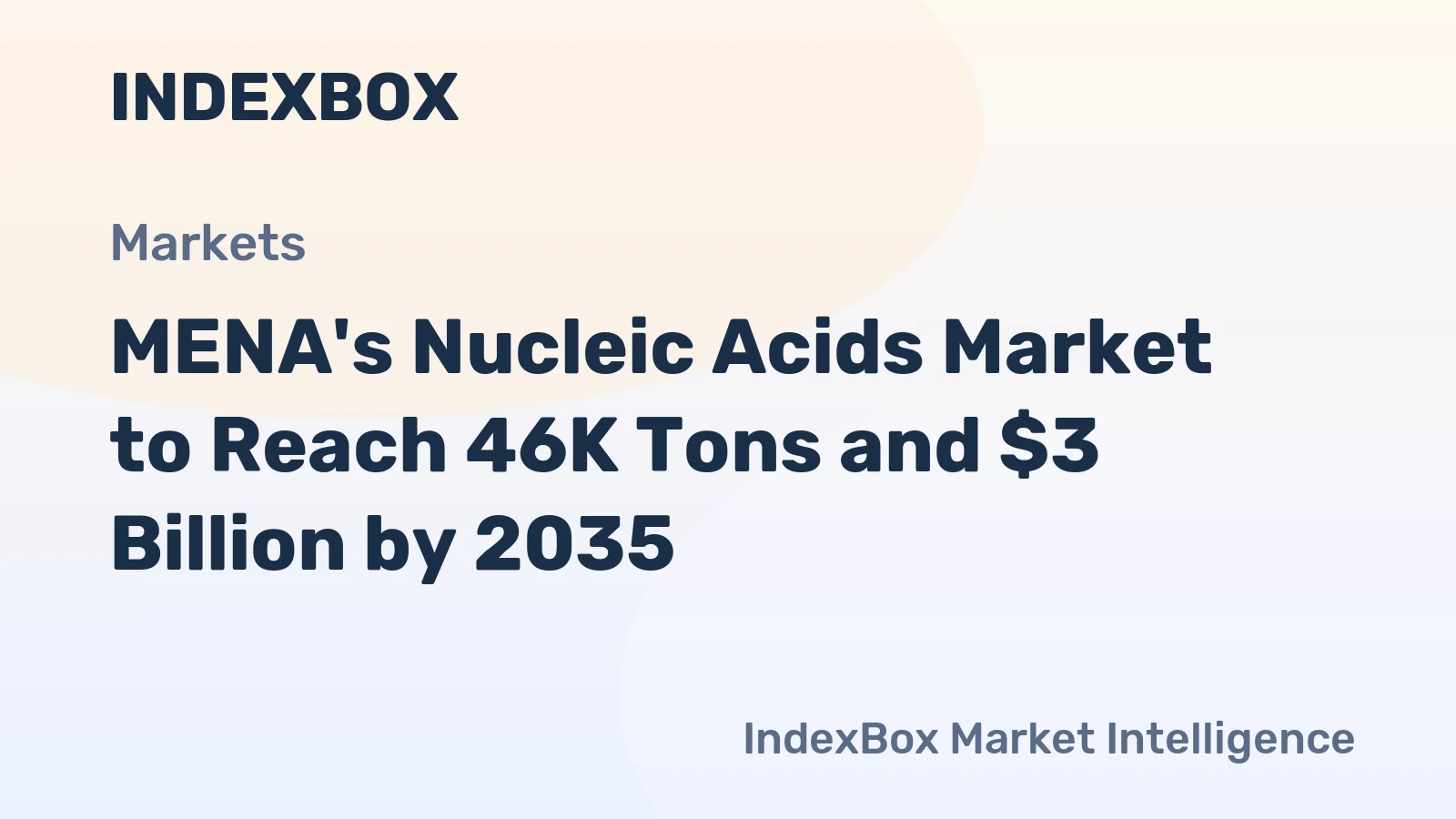 MENA's Nucleic Acids Market to Reach 46K Tons and $3 Billion by 2035