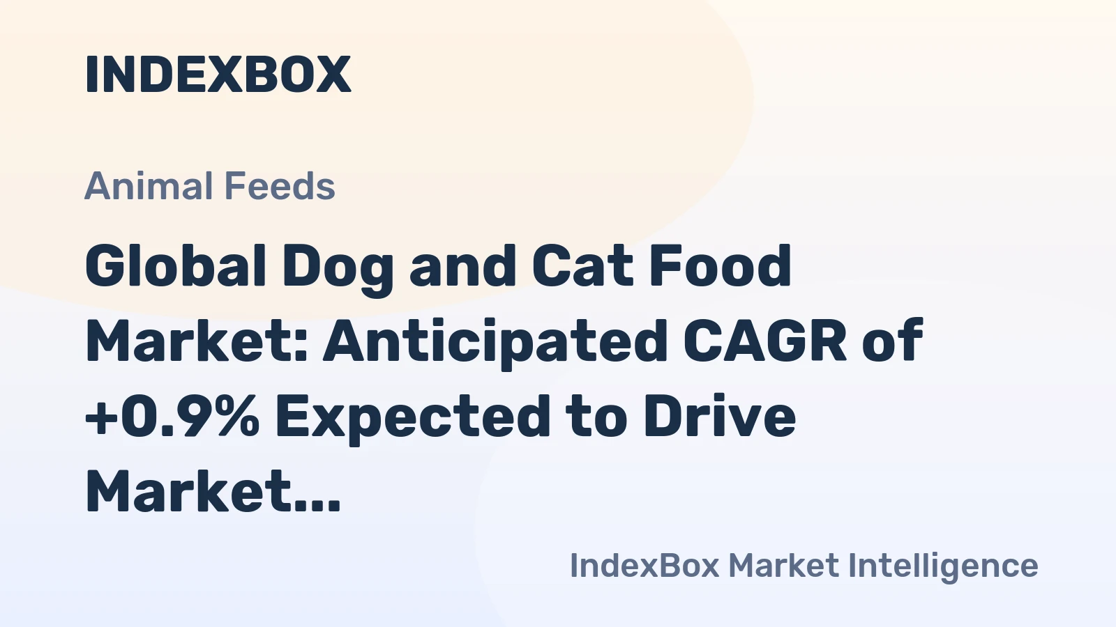 Global Dog and Cat Food Market: Anticipated CAGR of +0.9% Expected to Drive Market Volume to 96M tons by 2035