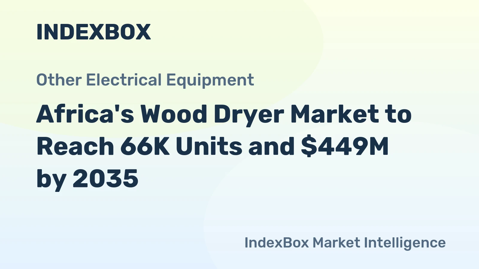 Africa's Wood Dryer Market to Reach 66K Units and $449M by 2035