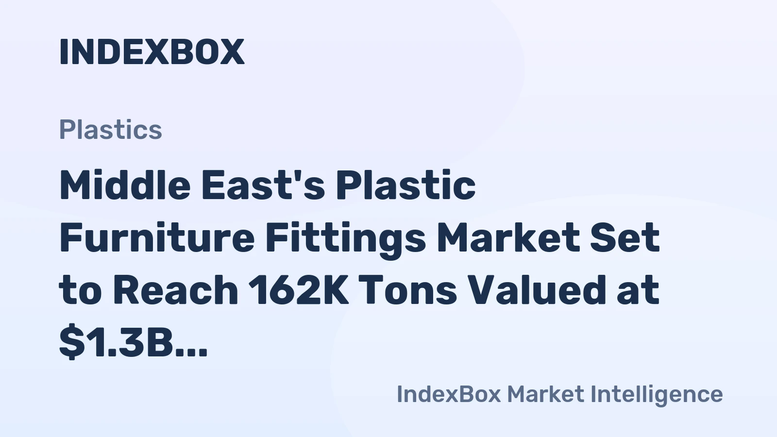 Middle East's Plastic Furniture Fittings Market Set to Reach 162K Tons Valued at $1.3B by 2035