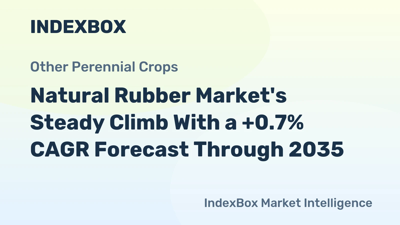 Natural Rubber Market's Steady Climb With a +0.7% CAGR Forecast Through 2035
