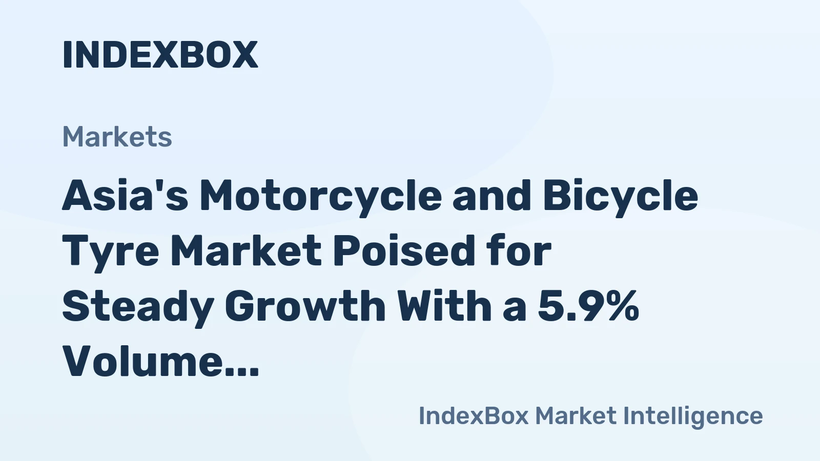 Asia's Motorcycle and Bicycle Tyre Market Poised for Steady Growth With a 5.9% Volume CAGR Through 2035