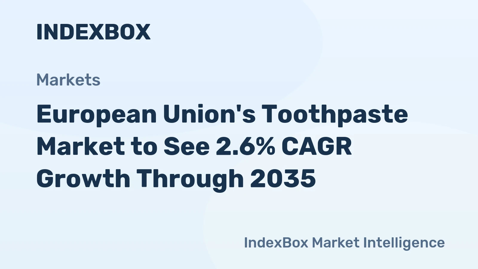 European Union's Toothpaste Market to See 2.6% CAGR Growth Through 2035