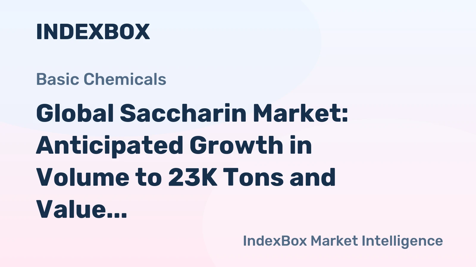 Global Saccharin Market: Anticipated Growth in Volume to 23K Tons and Value to $193M by 2035