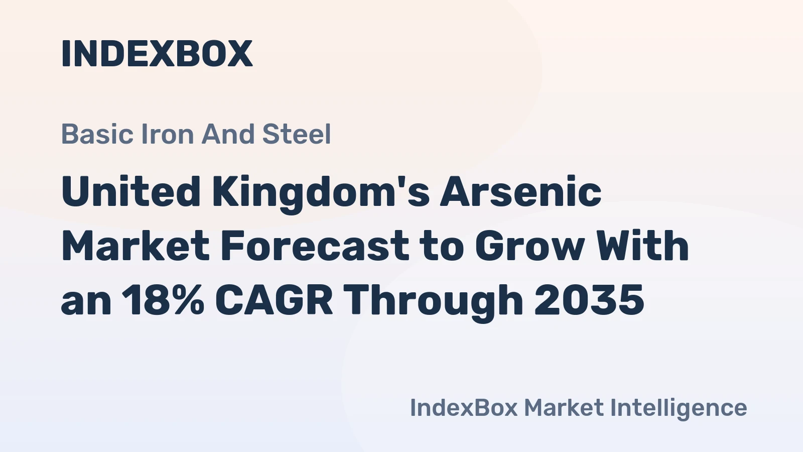 United Kingdom's Arsenic Market Forecast to Grow With an 18% CAGR Through 2035