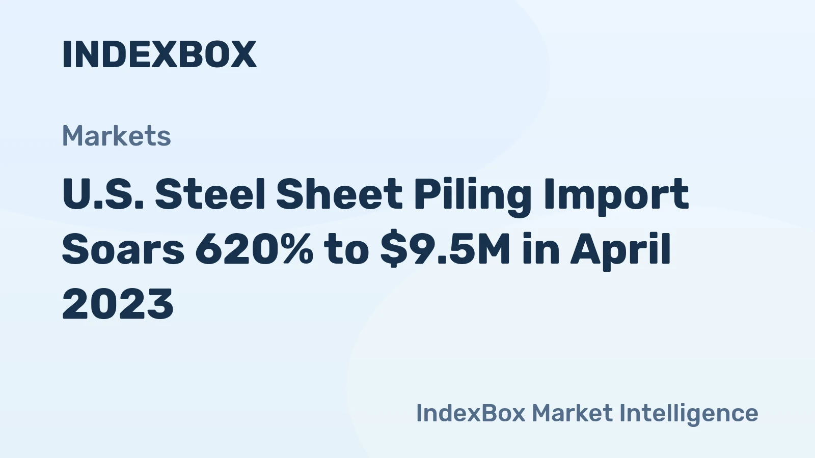 U.S. Steel Sheet Piling Import Soars 620% to $9.5M in April 2023
