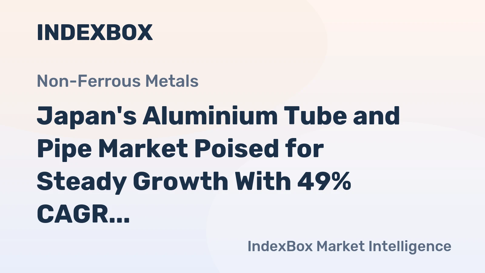 Japan's Aluminium Tube and Pipe Market Poised for Steady Growth With 49% CAGR in Value Through 2035