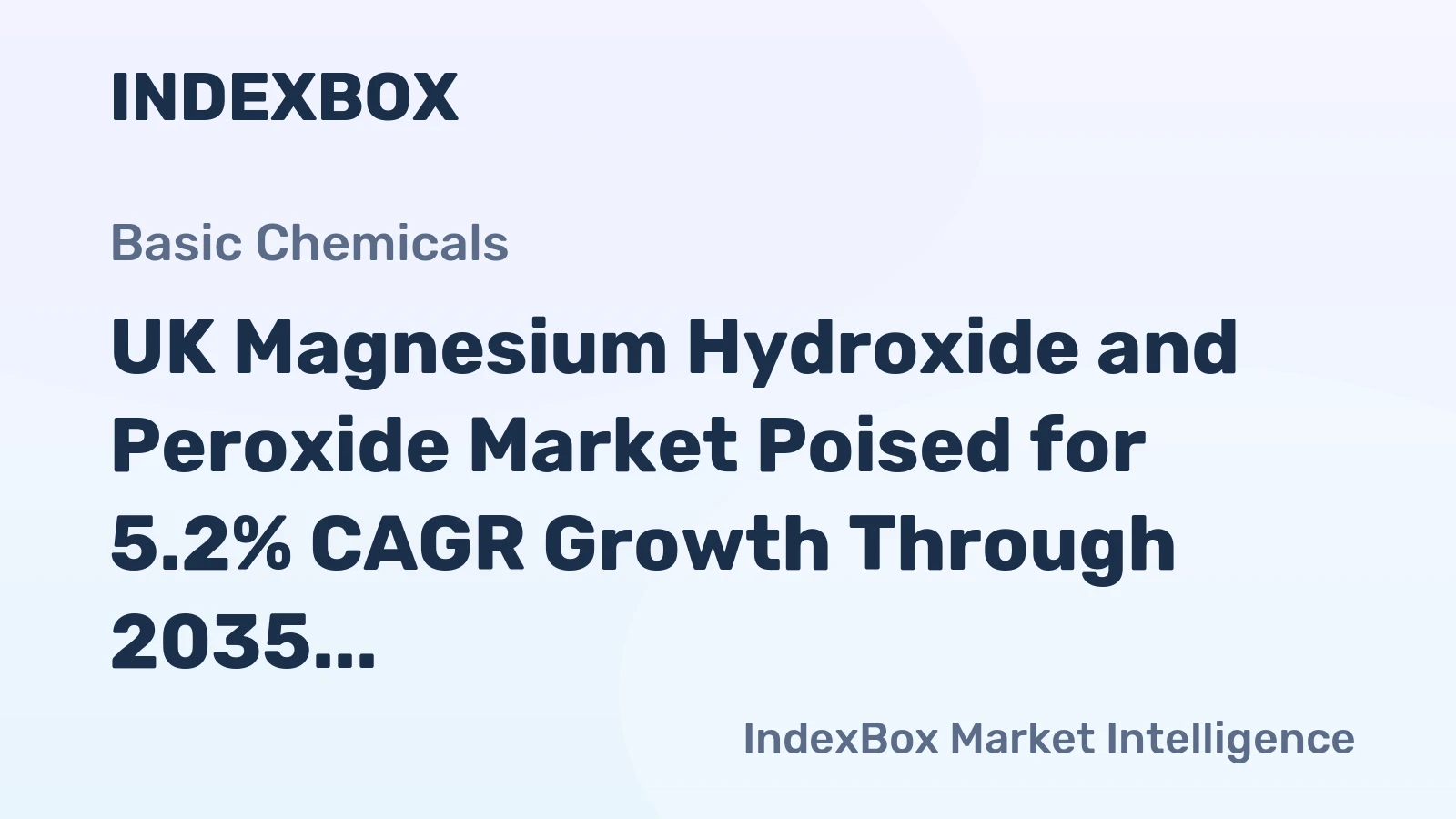 UK Magnesium Hydroxide and Peroxide Market Poised for 5.2% CAGR Growth Through 2035