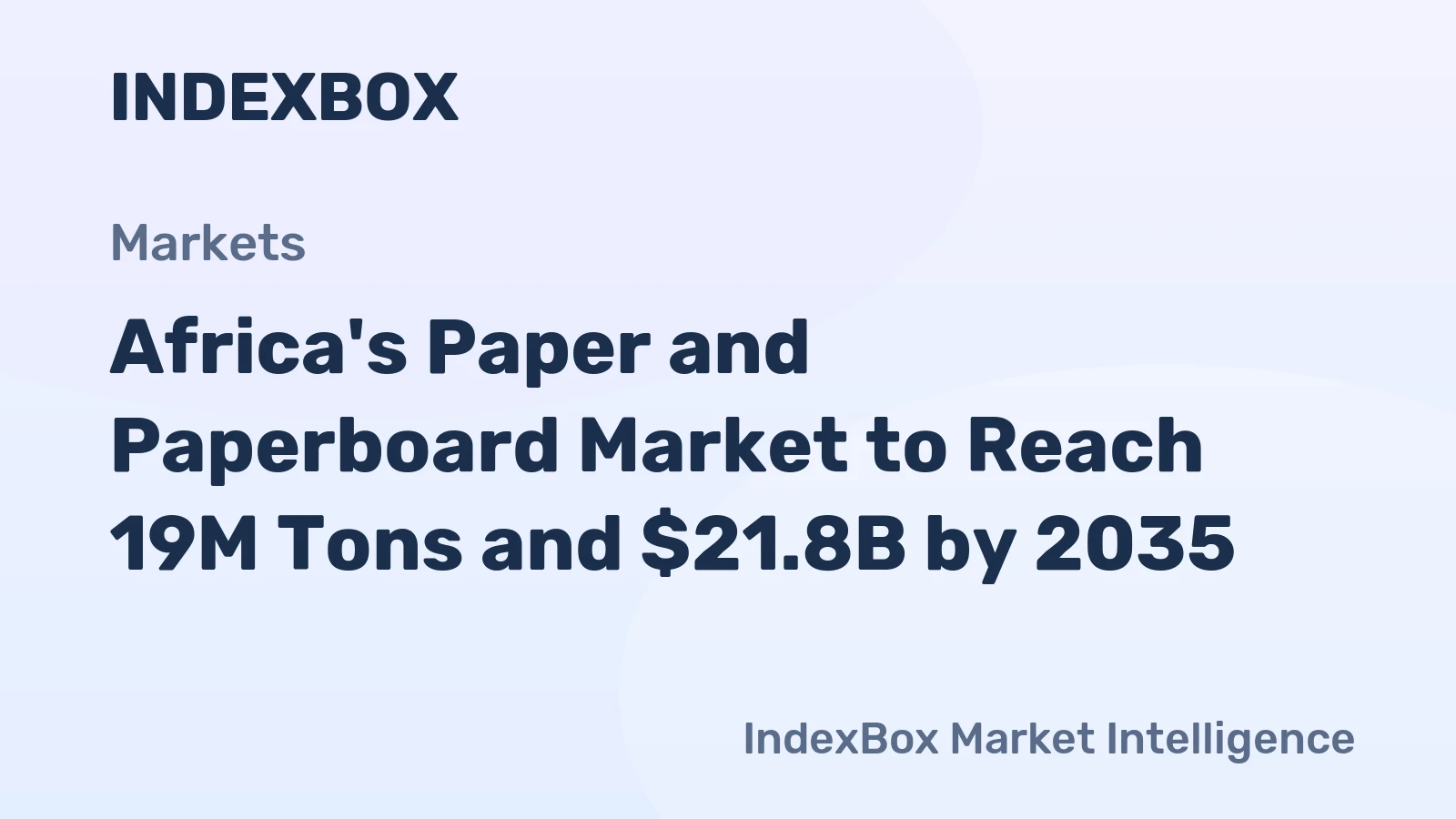 Africa's Paper and Paperboard Market to Reach 19M Tons and $21.8B by 2035