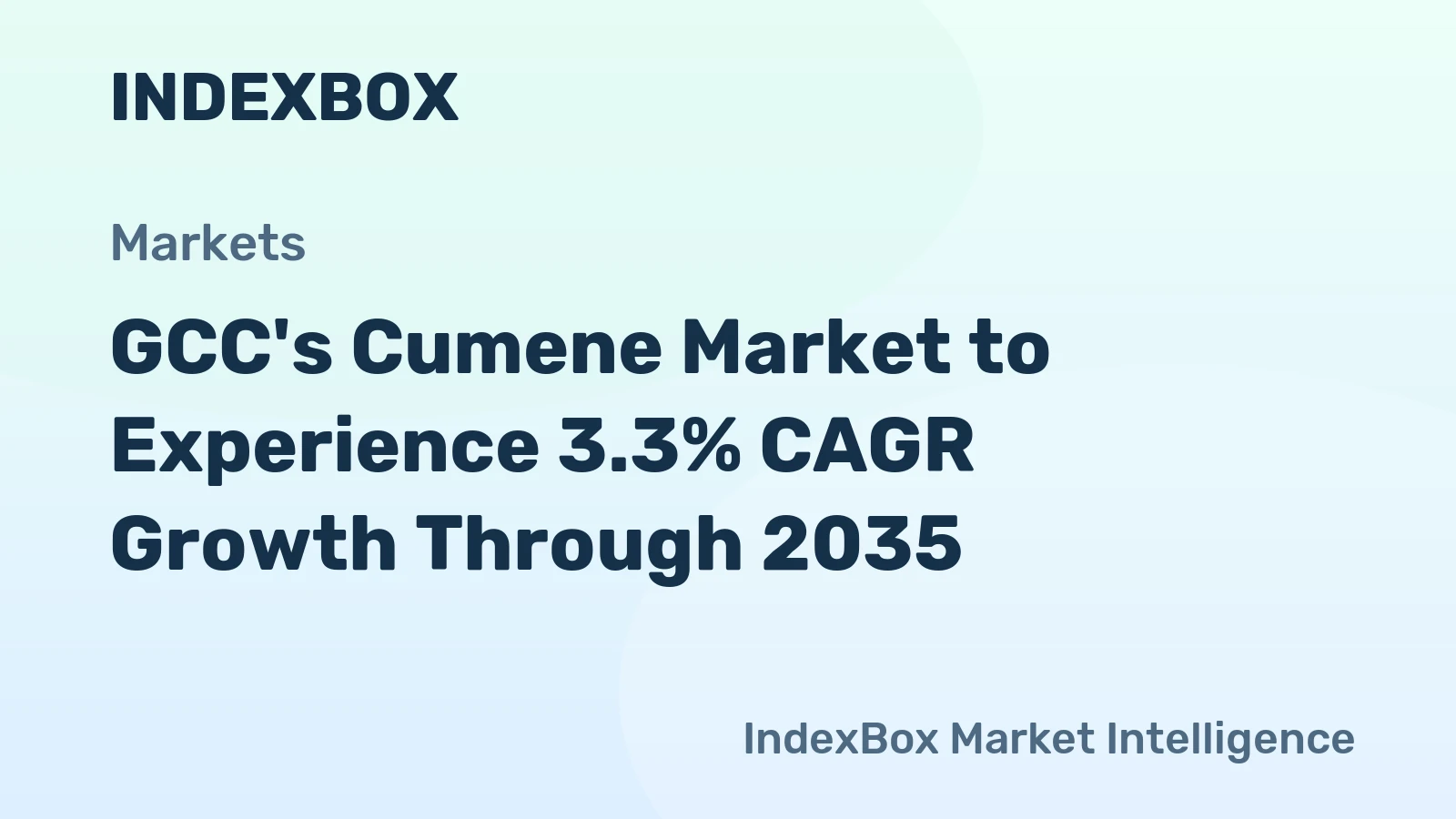 GCC's Cumene Market to Experience 3.3% CAGR Growth Through 2035