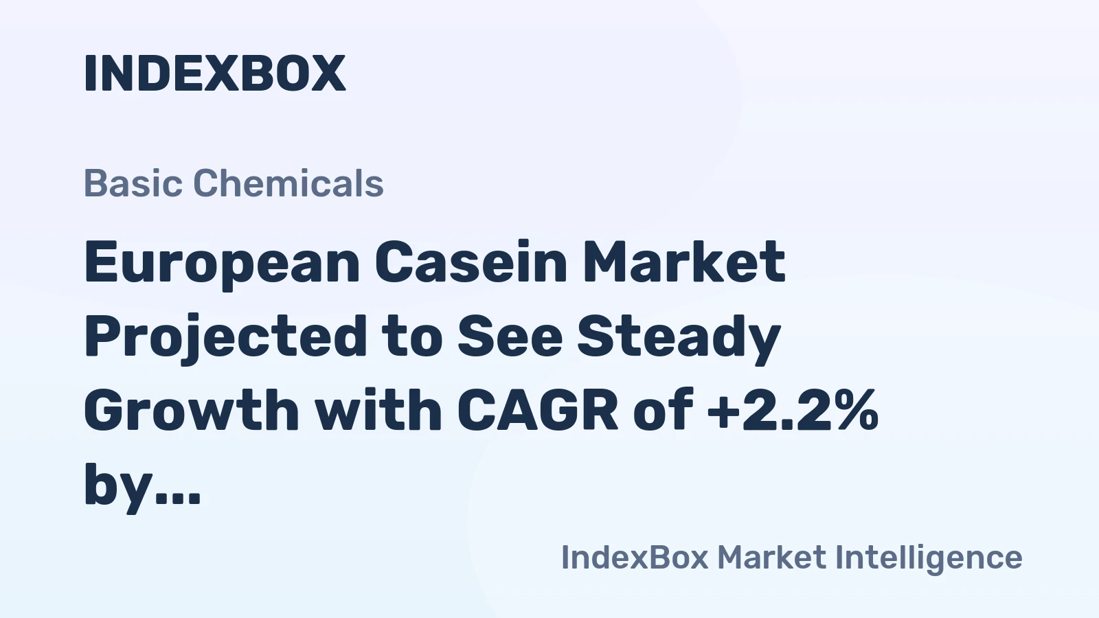 European Casein Market Projected to See Steady Growth with CAGR of +2.2% by 2035