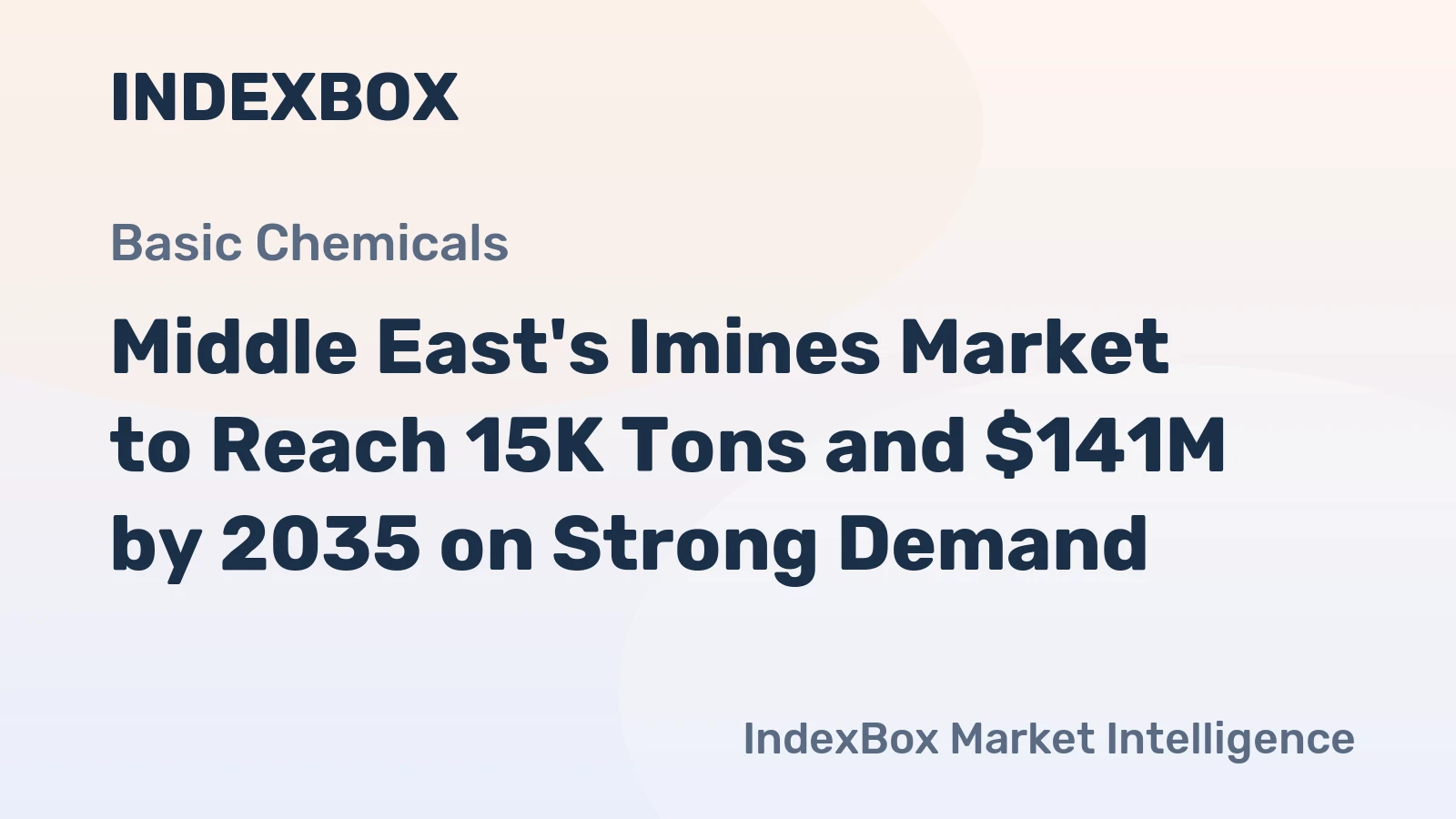 Middle East's Imines Market to Reach 15K Tons and $141M by 2035 on Strong Demand