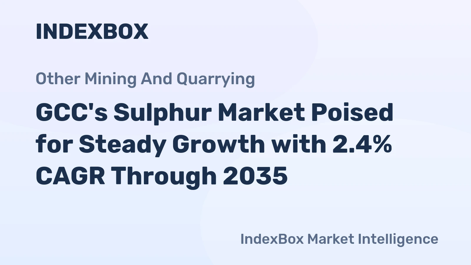 GCC's Sulphur Market Poised for Steady Growth with 2.4% CAGR Through 2035