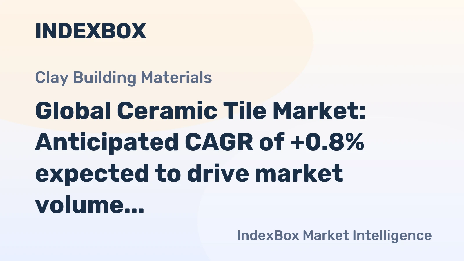 Global Ceramic Tile Market: Anticipated CAGR of +0.8% expected to drive market volume to 14B square meters by 2035