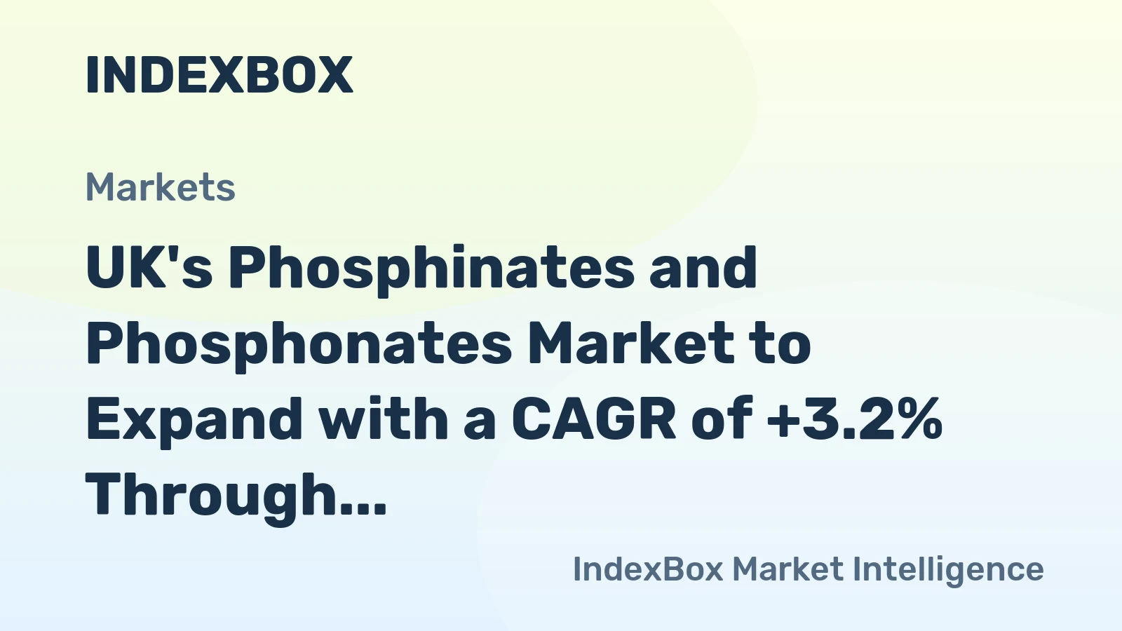 UK's Phosphinates and Phosphonates Market to Expand with a CAGR of +3.2% Through 2035