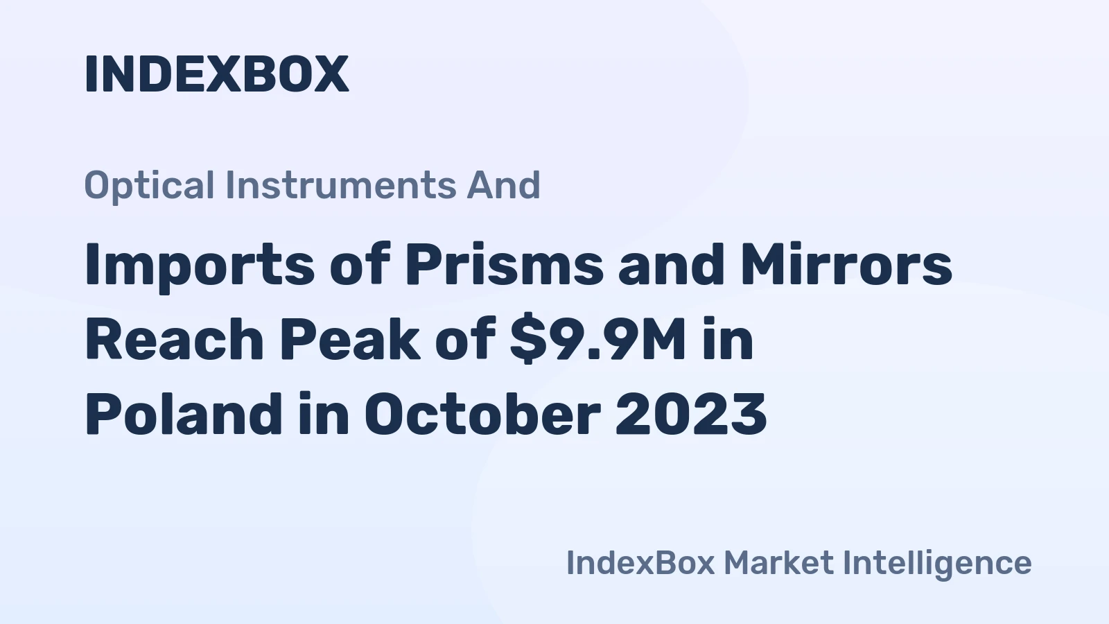 Imports of Prisms and Mirrors Reach Peak of $9.9M in Poland in October 2023