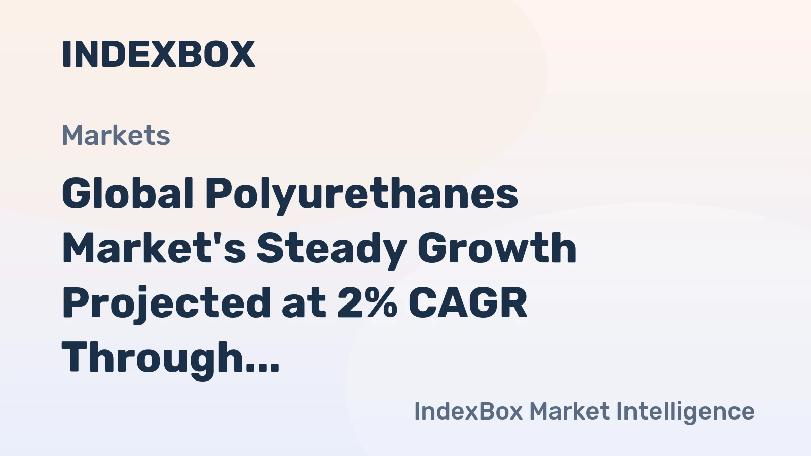 Global Polyurethanes Market's Steady Growth Projected at 2% CAGR Through 2035
