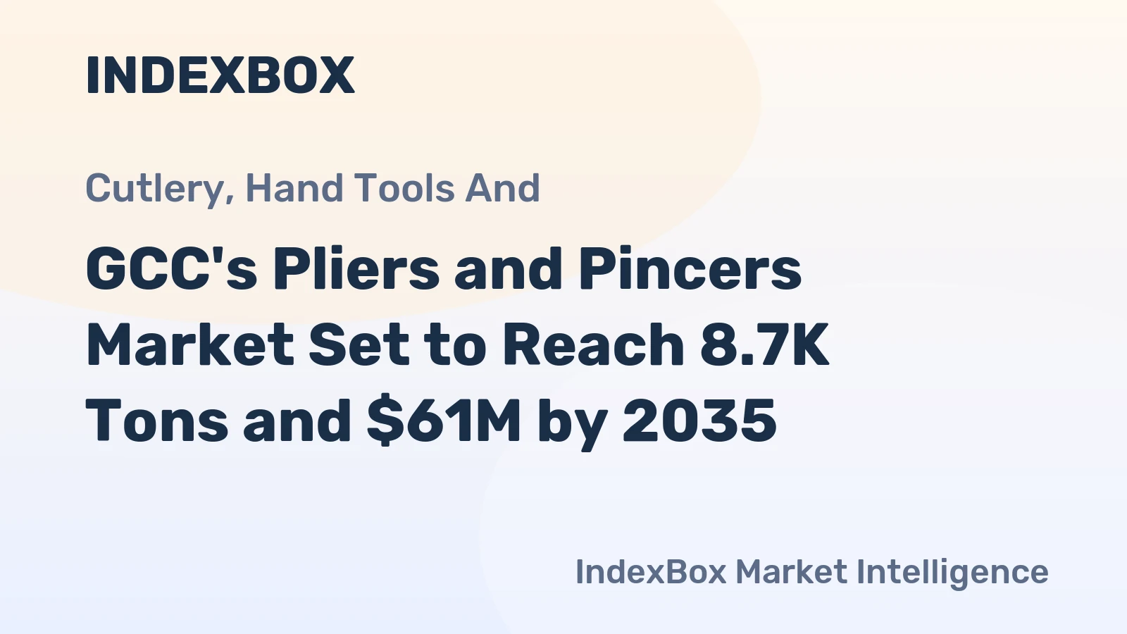 GCC's Pliers and Pincers Market Set to Reach 8.7K Tons and $61M by 2035