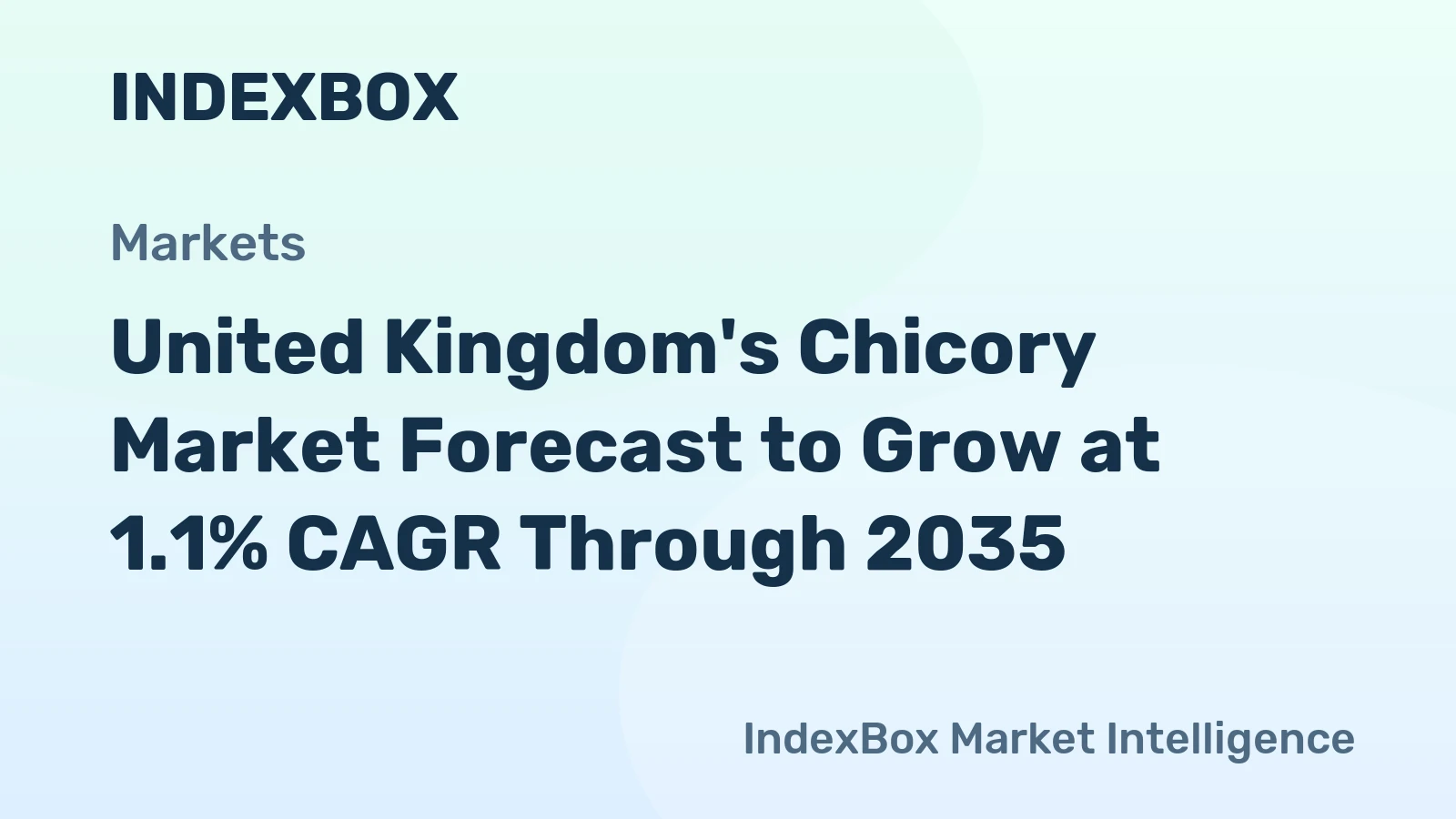 United Kingdom's Chicory Market Forecast to Grow at 1.1% CAGR Through 2035