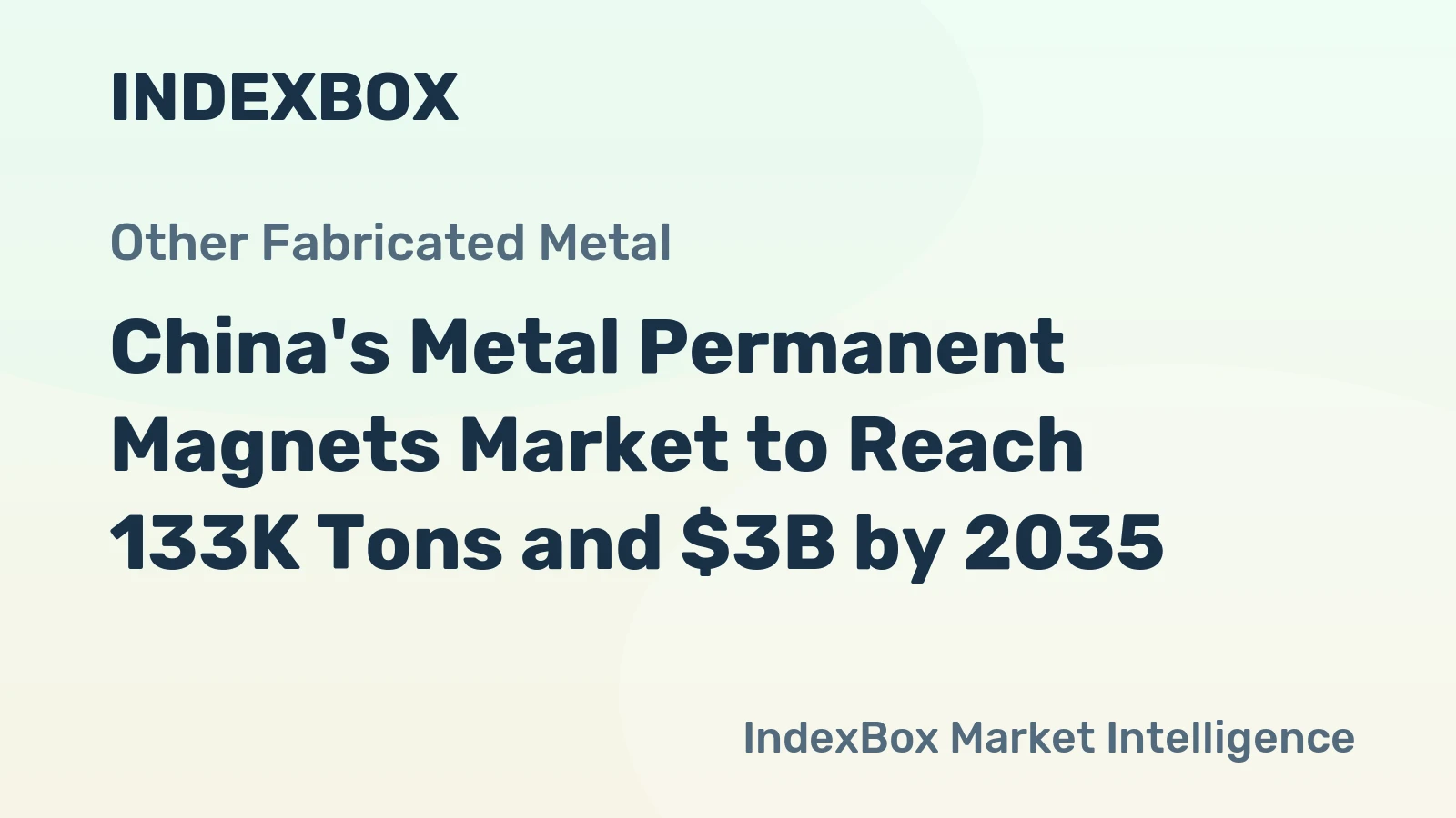 China's Metal Permanent Magnets Market to Reach 133K Tons and $3B by 2035