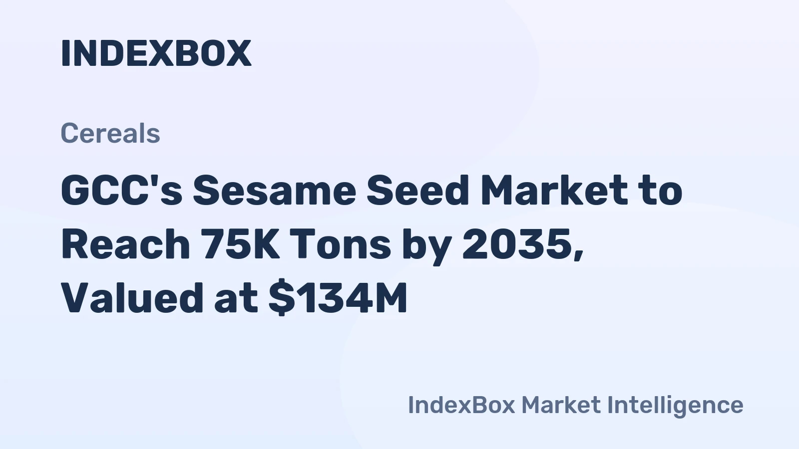 GCC's Sesame Seed Market to Reach 75K Tons by 2035, Valued at $134M