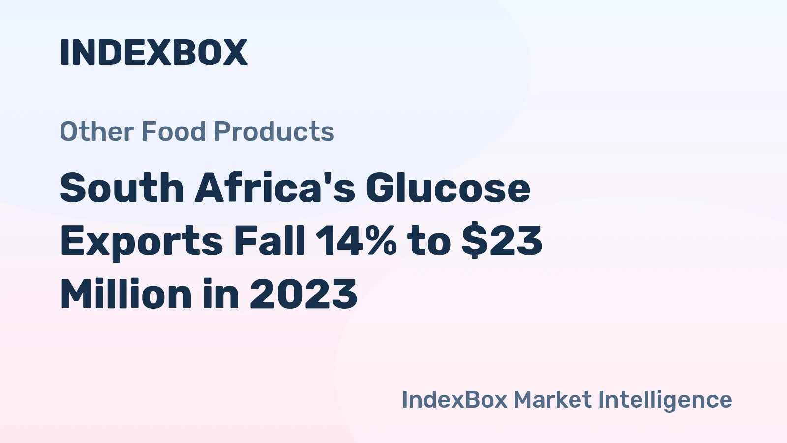 South Africa's Glucose Exports Fall 14% to $23 Million in 2023
