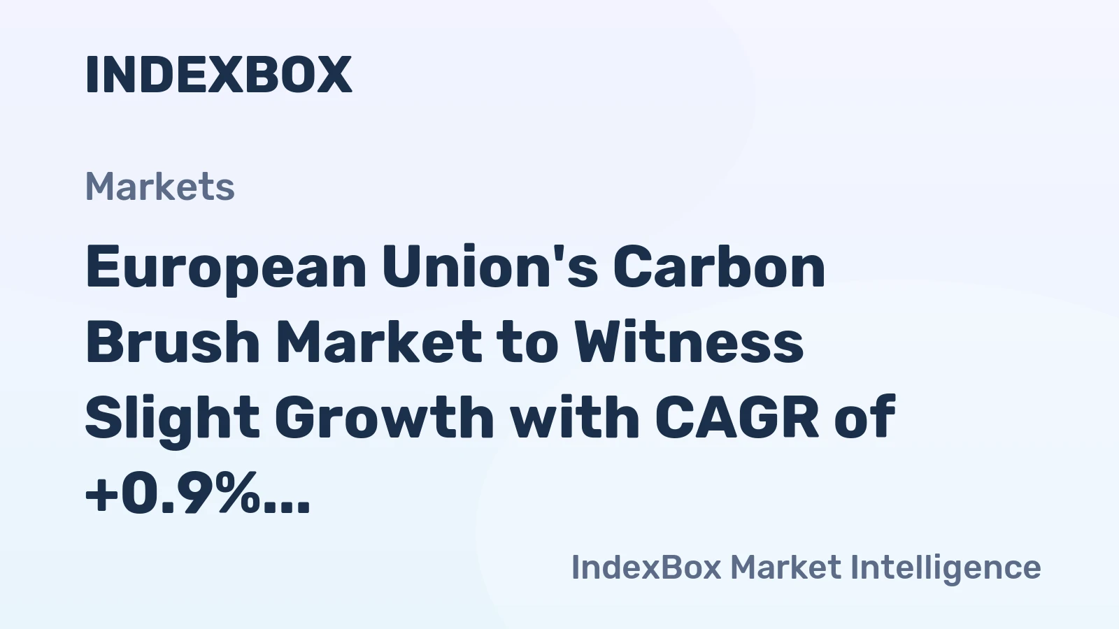 European Union's Carbon Brush Market to Witness Slight Growth with CAGR of +0.9% from 2024 to 2035