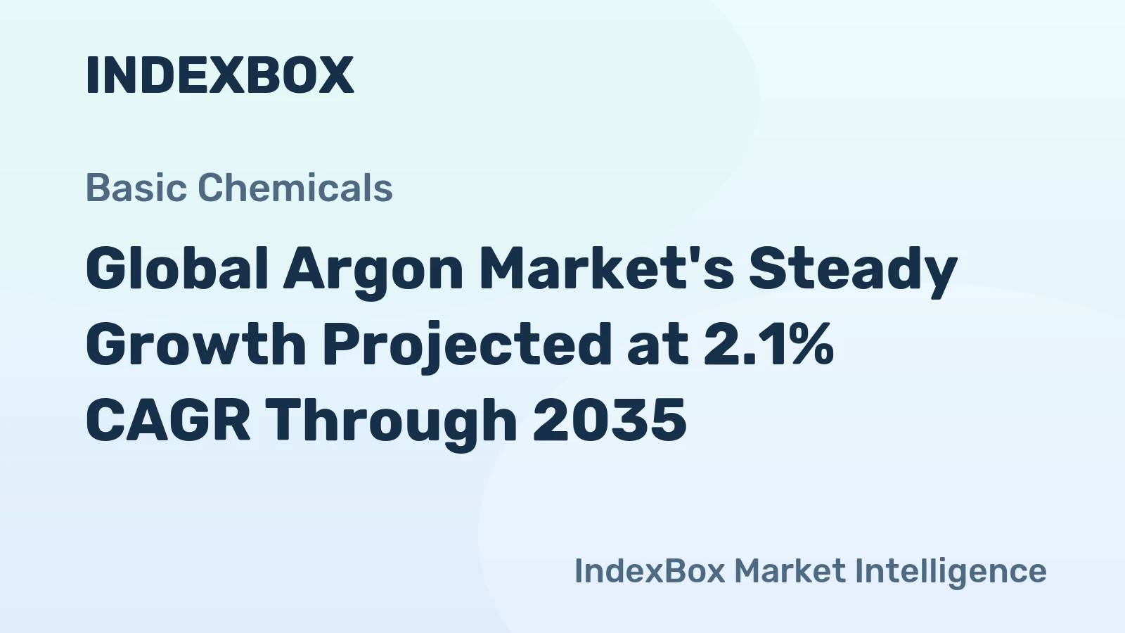 Global Argon Market's Steady Growth Projected at 2.1% CAGR Through 2035